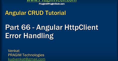 Sql Server Net And C Video Tutorial Angular Httpclient Error Handling Slides