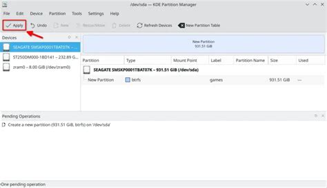 Add Automount Hard Disk In Linux Using Kde Partition Manager