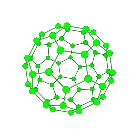 Molecular Structure In The Form Of A Tetrahedron Stock Vector Illustration Of Color Line