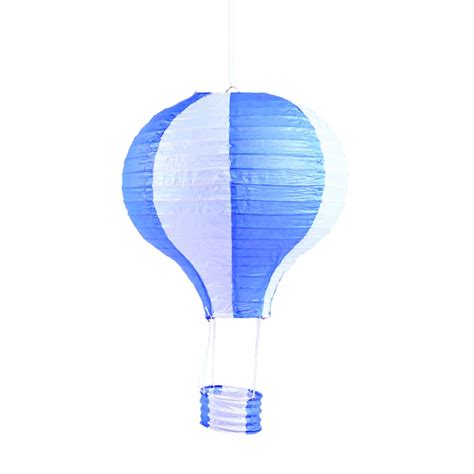 Blue And White Hot Air Balloon Lantern Discount Party Supplies