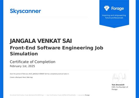frontenddevelopment softwareengineering reactjs forage learning… venkat sai jangala