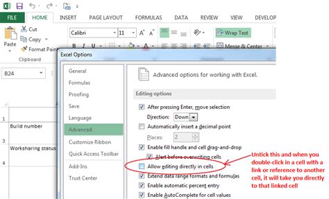 Double Click To Go Directly To Linked Cell In Excel What Revit Wants