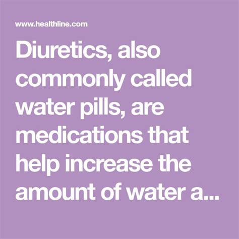 Diuretics Types Uses Risks And More