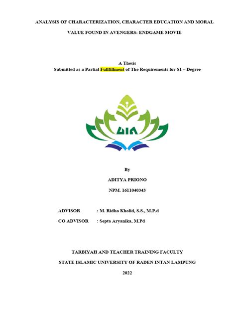 Adityap 1611040343 Skripsi Bismillah Fix 1 5 Pdf Behavior Thought