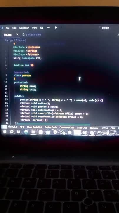 Video C Program Showcases Object Oriented Principles Muhammad Muaz Ahmed Posted On The