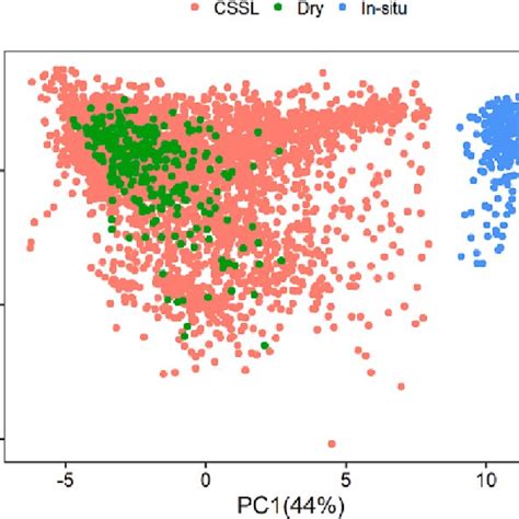 Scatter Plot Of The First Pcs Of The Spectral Data With Colored Points
