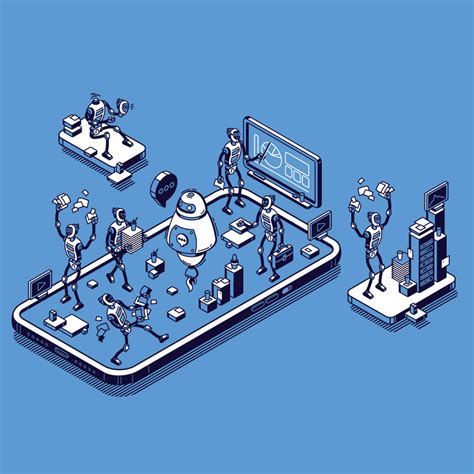 Robotic Process Automation Vector Banner Template