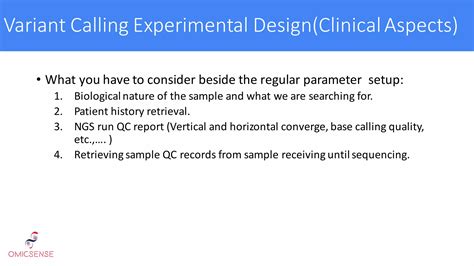 NGS Variant Calling Clinical Point Of View PPT