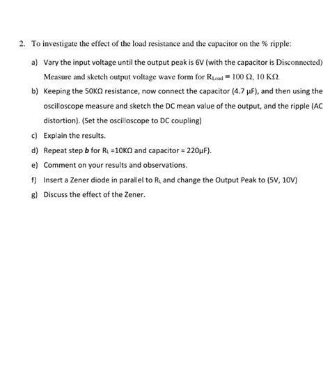 Experiment 3 Diode Applications Voltage Regulator Chegg Com