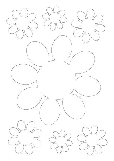 Трафарет ромашка скачать распечатать и вырезать —