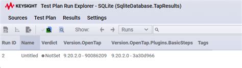 OpenTAP Version Does Not Show Betas In SQLite Saved Run Issue 1059