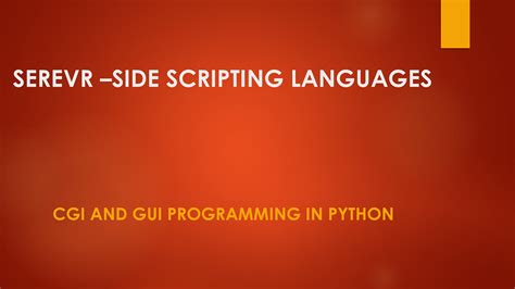cgi and gui programming devpost