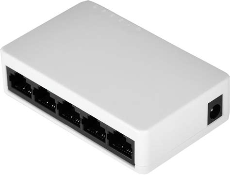 Switches Ruiqas Mini 5 Port Fast Ethernet 100 Mb Full Half Duplex Self