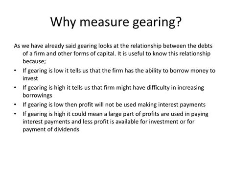 PPT Calculating Gearing PowerPoint Presentation Free Download ID