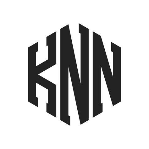 Premium Vector Knn Logo Design Initial Letter Knn Monogram Logo Using Hexagon Shape