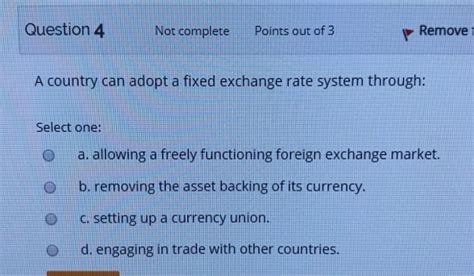 Solved Question Not Complete Points Out Of R Remove Flag Chegg