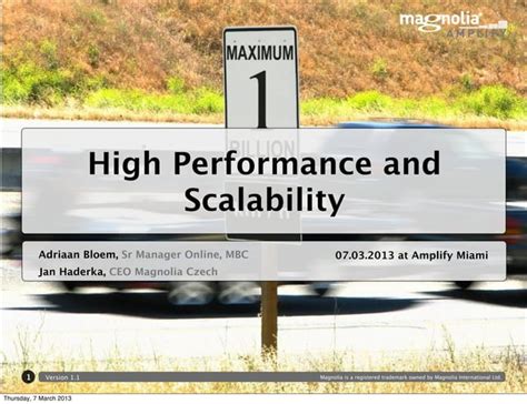 High Performance And Scalability PPT
