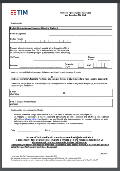 Come Recuperare Username O Password Di Alice Postaelettronicafacileit