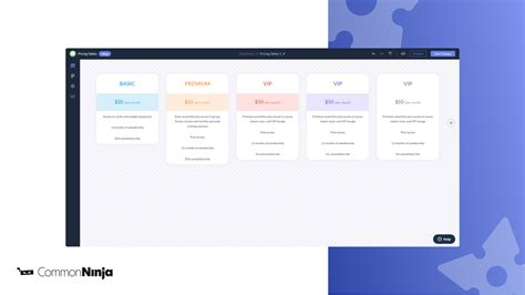 Common Ninja Pricing Tables Create Pricing Table For Shopify