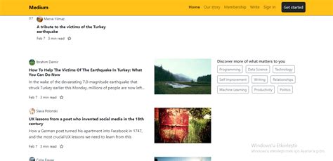 Github Busraaydinn Bootstrap Medium Clone