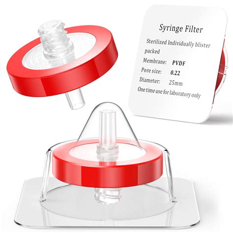 Mua Sterile Syringe Filter Pvdf Hydrophilic Filtration 022um Pore Size