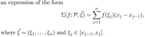 M2 Analysis Iii Chapter 3 Riemann Sums Flashcards Quizlet