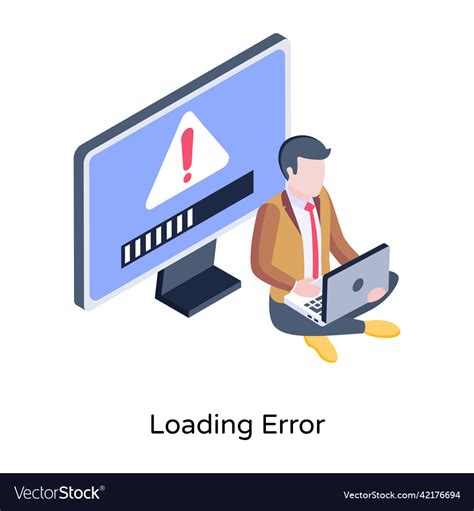 Loading Error Royalty Free Vector Image Vectorstock
