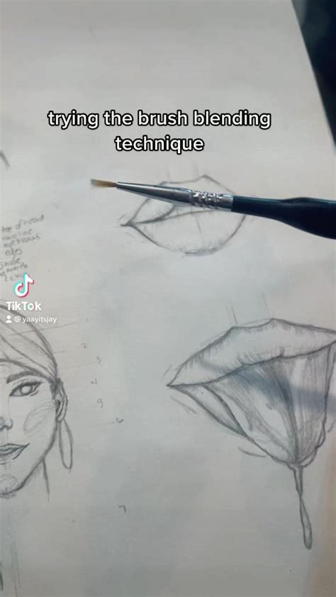 Brush Blending Technique Video Drawing Tips Art Sketches Blending