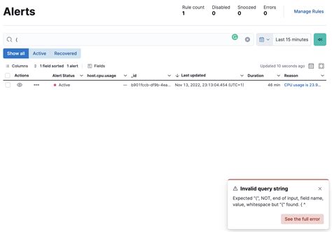 Actionable Observability Alerts Page Fix Page Goes Blank With Invalid Query Input · Issue