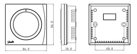 Danfoss Raumthermostat Basicplus2 Wt T Schalter 5 30°c Standard Aufputz 230v 088u0620 Wuh24