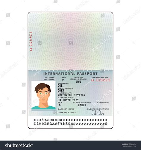 Passport Information Page