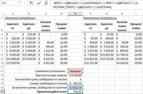 Формула для создания связи ВПР между двумя таблицами
