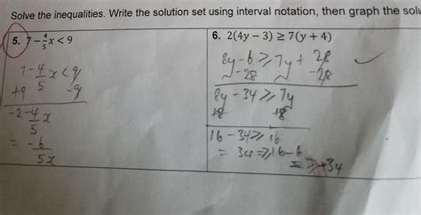 Solved Solve The Inequalities Write The Solution Set Using
