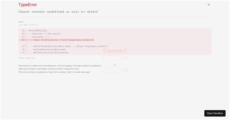 React Converter Codesandbox