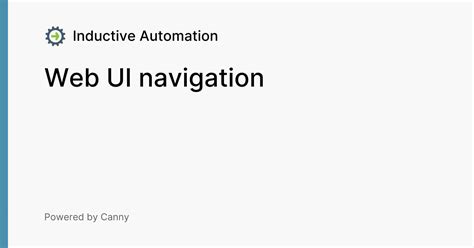 Web Ui Navigation Voters Inductive Automation
