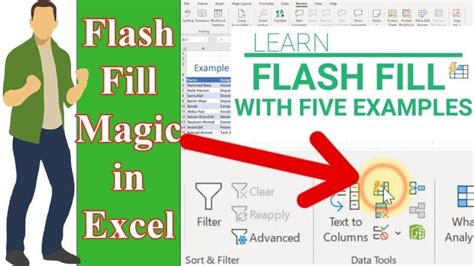 how flash fill helps you fill in blanks easily excel dataanalysis flashfill productivity