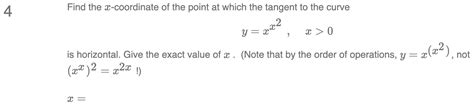 Solved Find The X Coordinate Of The Point At Which The Chegg