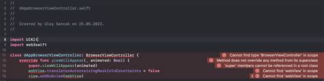 Cannot Find Type Browserviewcontroller In Scope Using Spm · Issue 573 · Web3swift Team