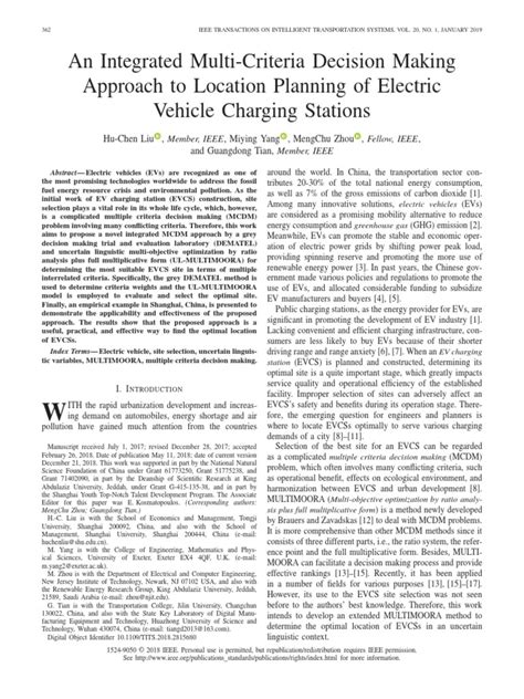 An Integrated Multi Criteria Decision Making Approach To Location Planning Of Electric Vehicle