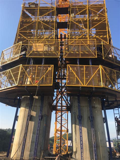 Hydraulic Self Climbing Auto Climbing System Formwork Vertical Climber In Tubular Construction