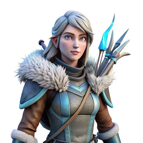 Fantasy Archer 3d Render 56767333 Png