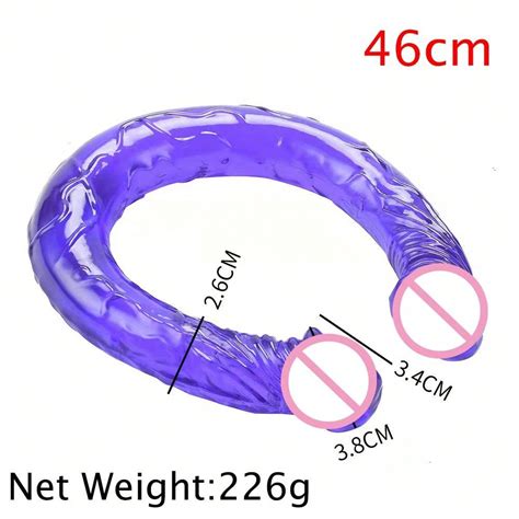 Valentines Day T Big Double Head Dildo Long Jelly Realistic Dildo Double Ended Dildo