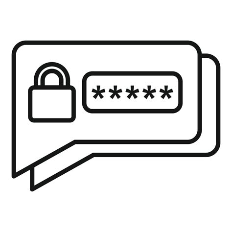 Sms Authentication Icon Outline Style 14637585 Vector Art At Vecteezy