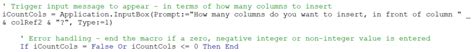 Excel Vba Insert Columns All Sheets Spreadsheet Vault