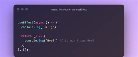 💡 React Hooks Async Function In The Useeffect Dev Community