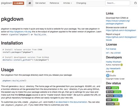 Chapter 11 Html Documentation For R Packages R Markdown The