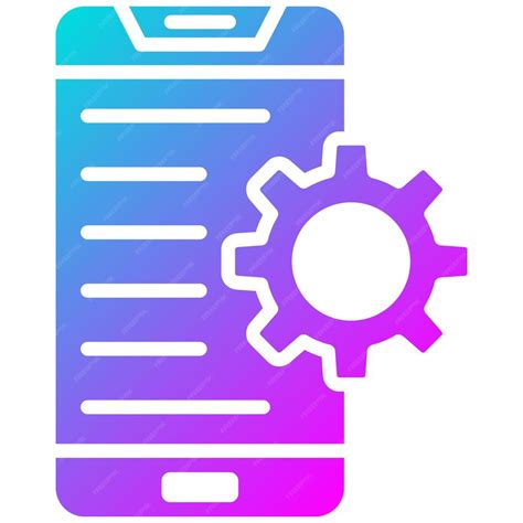 Premium Vector Application Setting Vector Illustration Style