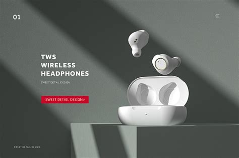 C4c＋oc 3c数码蓝牙耳机产品渲染 小场景制作 三维 场景 3c界鹿晗 原创作品 Ad Design Layout Design Freelance Graphic