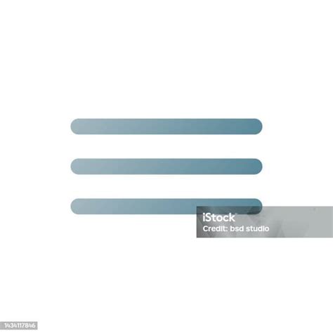 Hamburger Menu Button Pixel Perfect Flat Gradient Twocolor Ui Icon