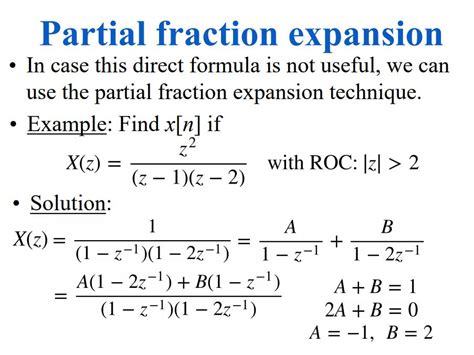 Solved Partial Fraction Decomposition Example This Is